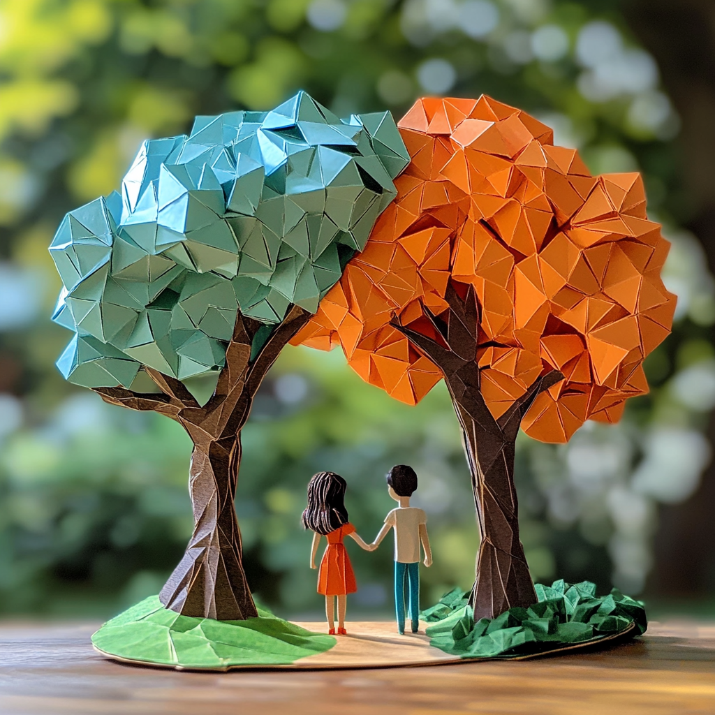 2020년에 나무랑 가위바위보하는데 '보'를 냈고, 2024년에도 나무랑 가위바위보하는데 '보'를 또 냄